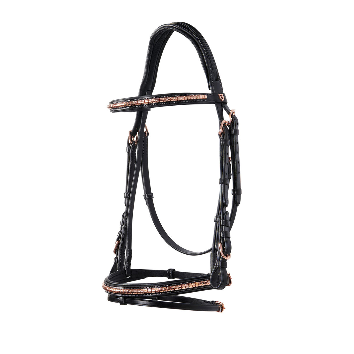 Equestro English Clincher Leather Bridle Colour Rose Gold – GS Equestrian