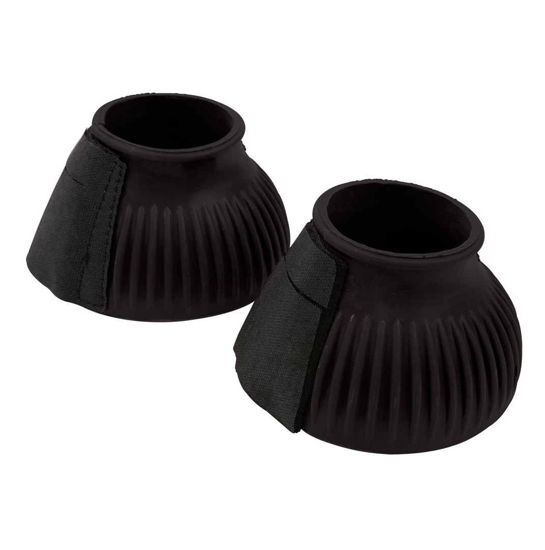 Mackey Ribbed Bell Boots With Touch Tape – GS Equestrian